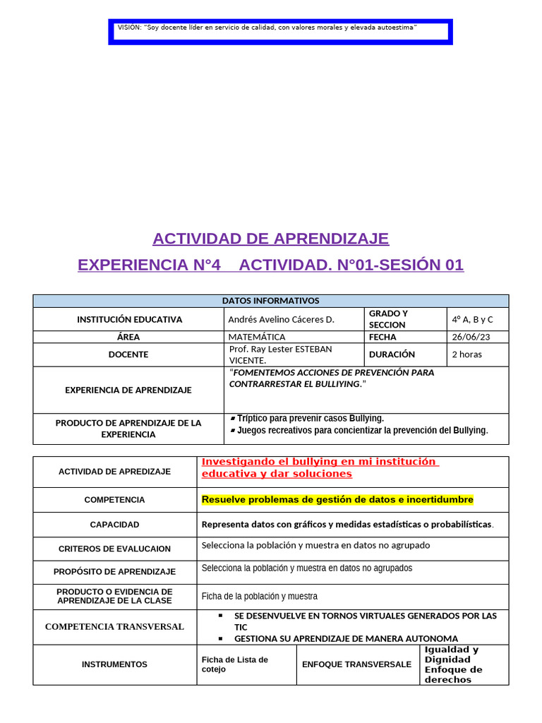 Sesion - 01 - Eda 4 - Ray - Esteban | PDF