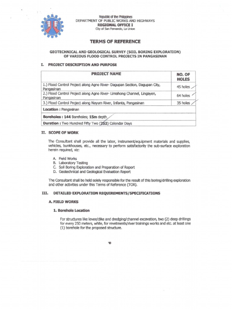 Terms of Reference 23csa001 | PDF