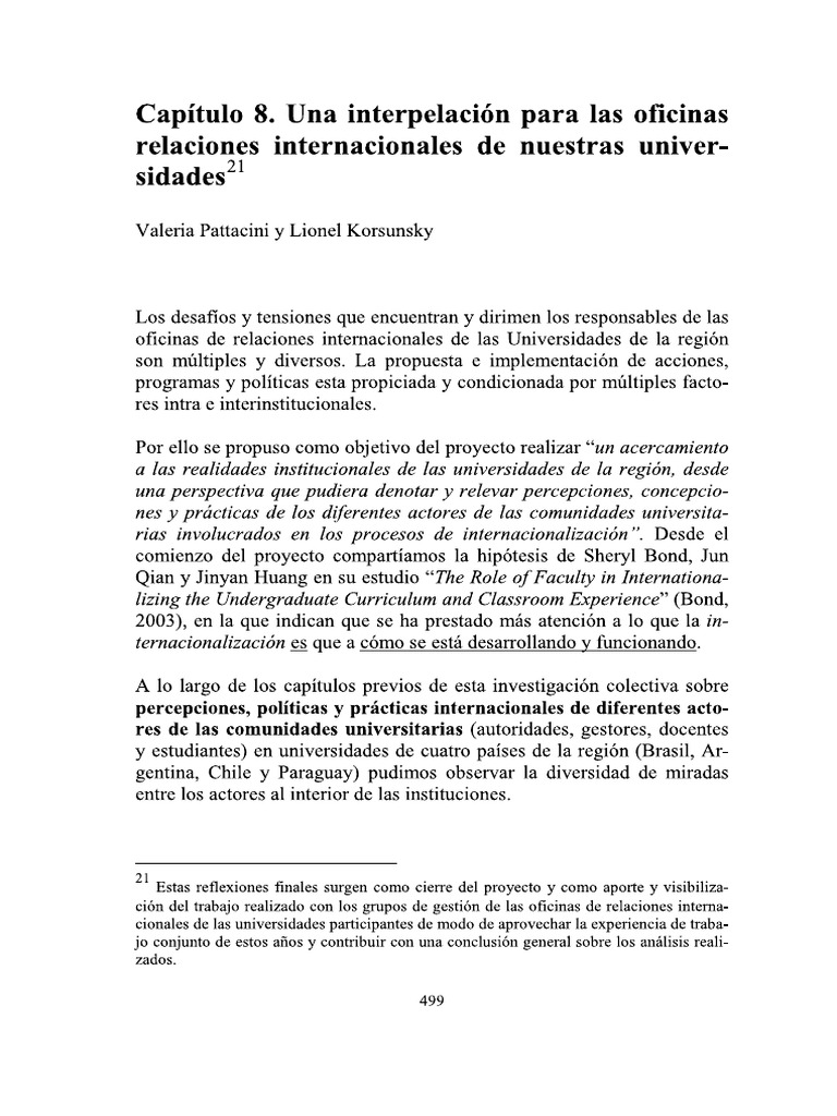 Pattacini Korsunsky Reflexiones Finales... | PDF