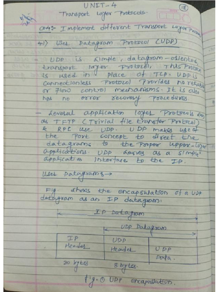Unit 4.transport Layer Protocols. - 1 | PDF