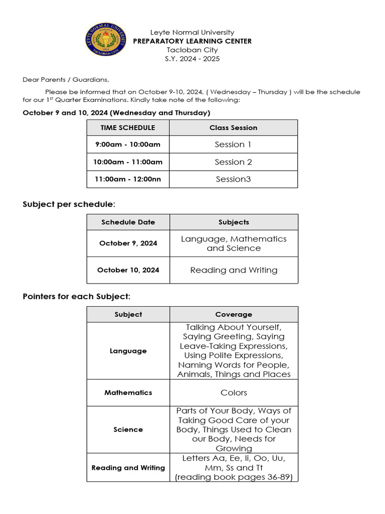 1st Quarter Exam | PDF