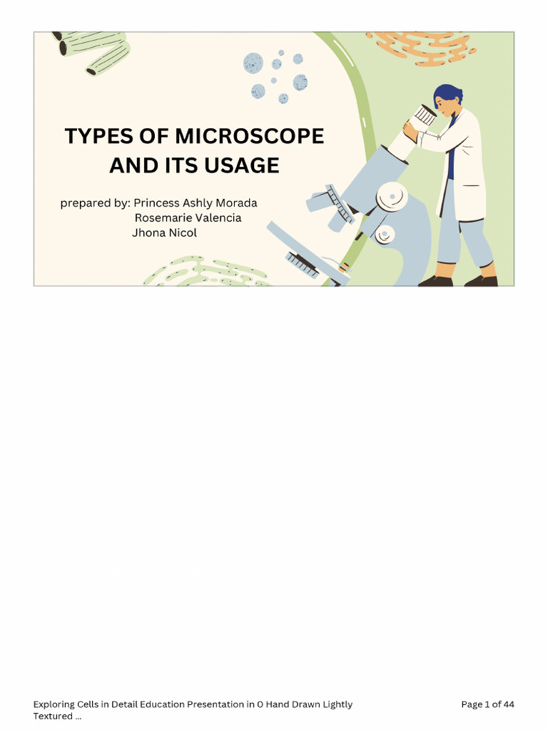 Exploring Cells in Detail Education Presentation in 0 Hand Drawn ...