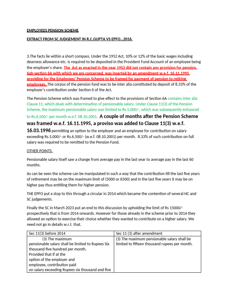 SC Judgement On PENSION | PDF