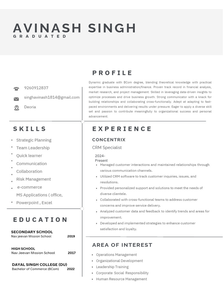 Avinash CV PDF | PDF