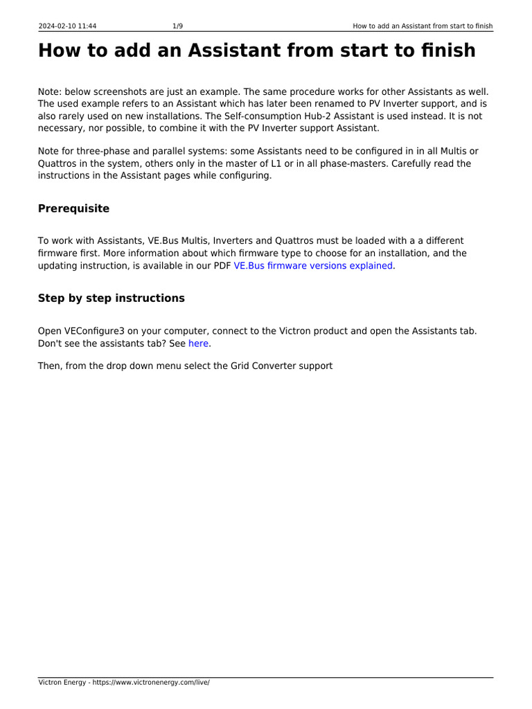 How To Add An Assistant From Start To Finish | PDF