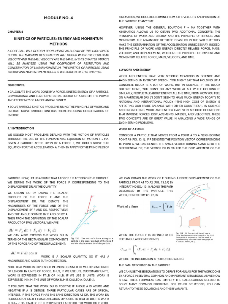 Dynamics Mod 4 - Merged | PDF