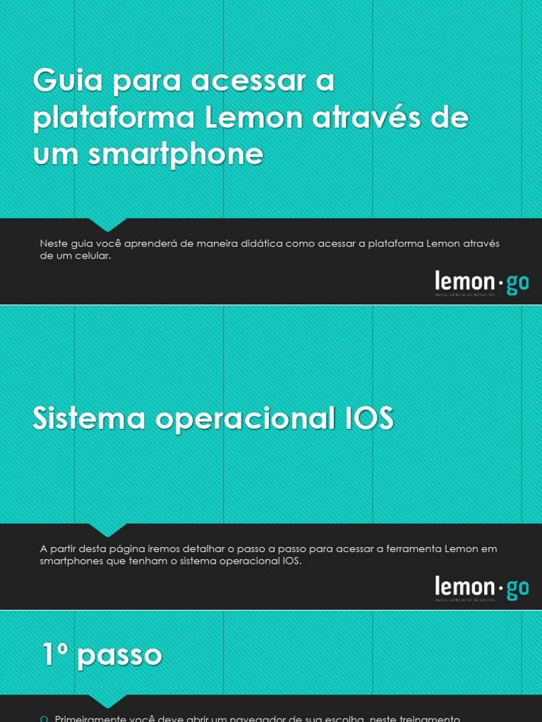 Guia para Acessar A Plataforma Lemon | PDF