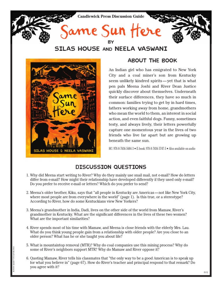 Same Sun Here Discussion Guide | PDF | Social Science