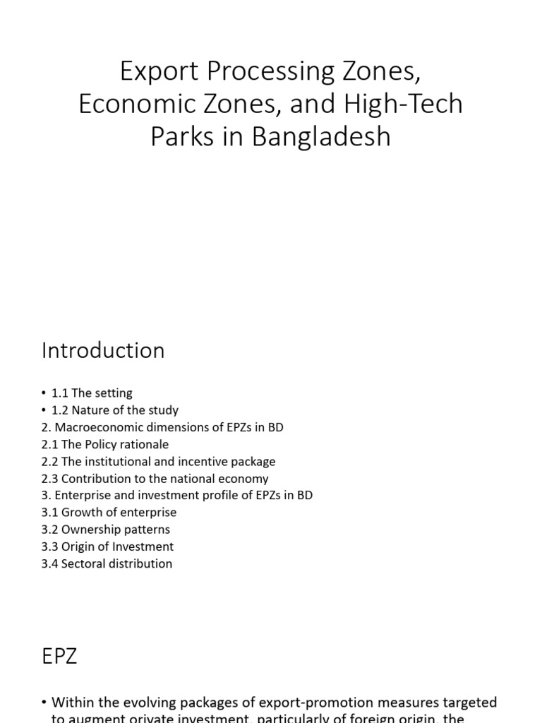 EPZ EZ High Techpark in Bangladesh | PDF