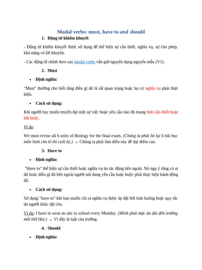 Unit 2 - Modal Verbs | PDF