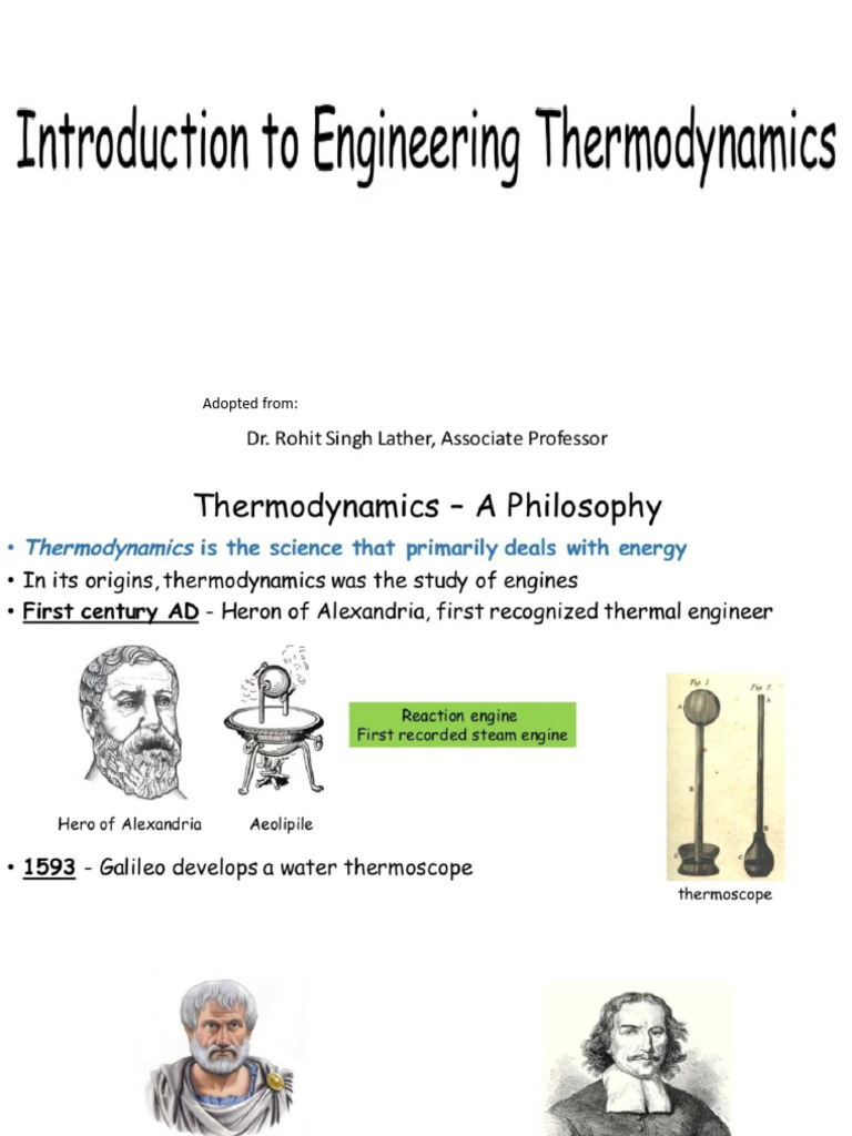 Introduction To Thermodynamics | PDF