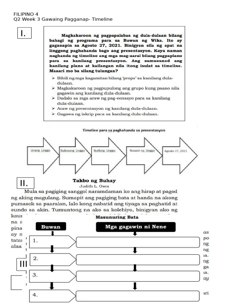 Timeline Activity | PDF
