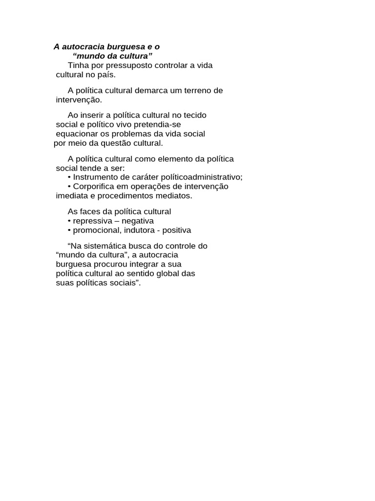 A Autocracia Burguesa e o | PDF