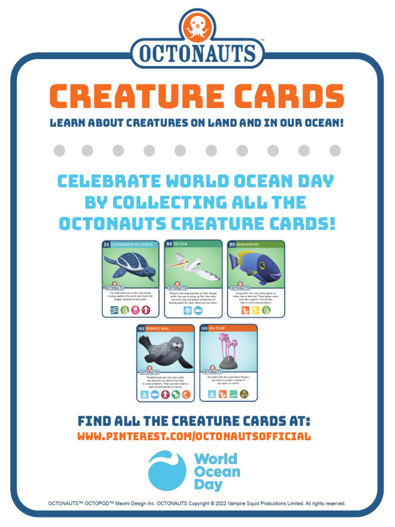 Octonauts Creature Cards | PDF