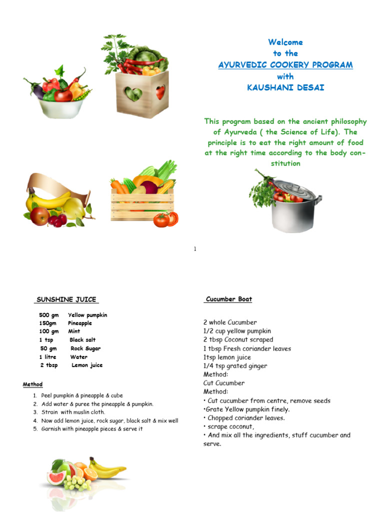 Ayurvedic Holistic Recipe Collection | PDF | Chutney | Coriander