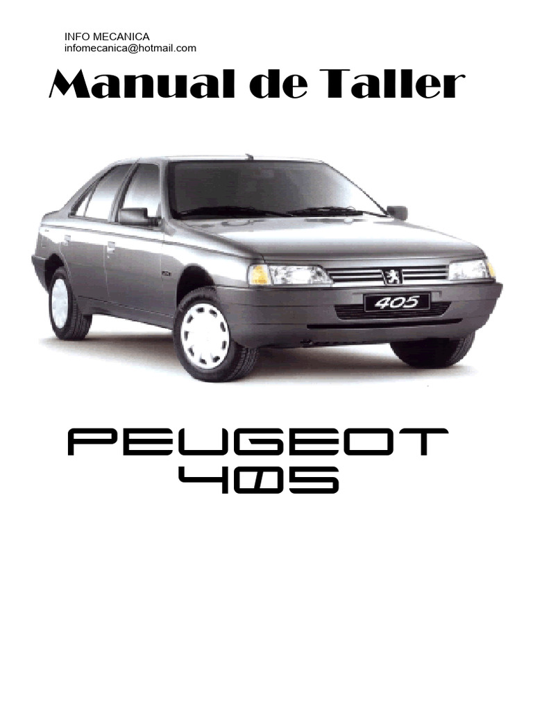 Manual de Taller Peugeot 405 | PDF