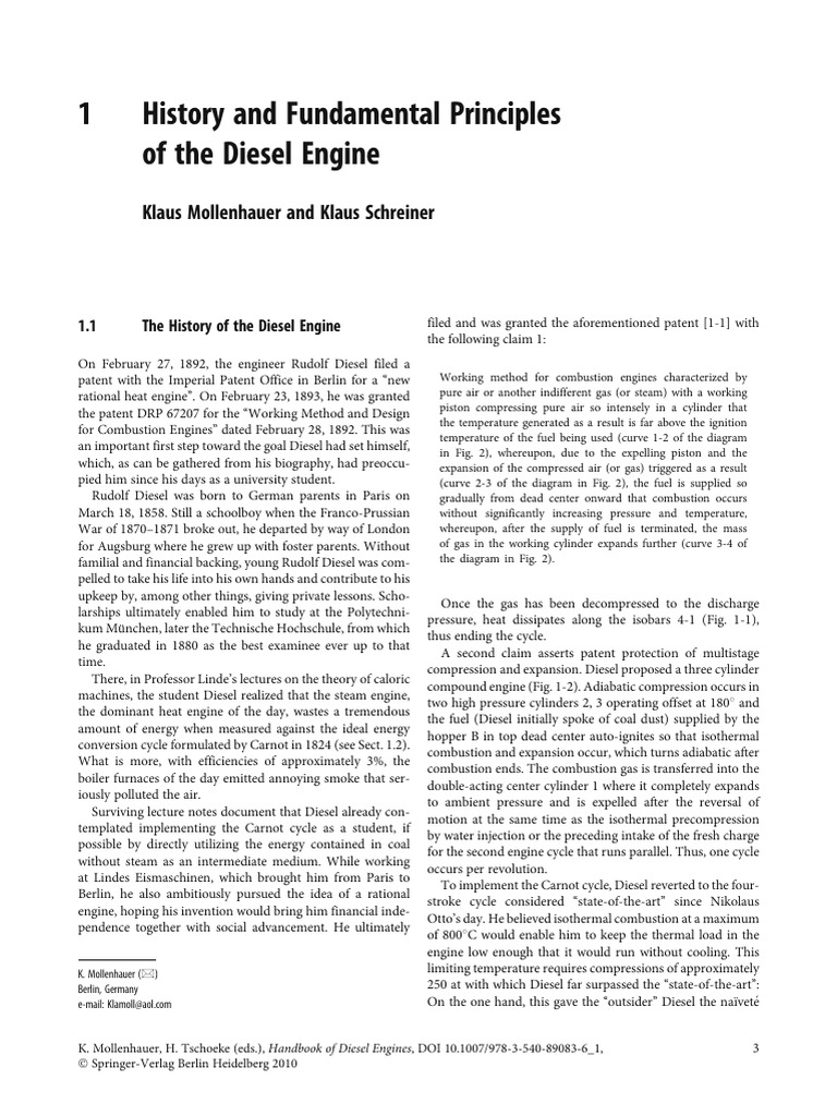 Klaus - History of The Diesel Engines | PDF