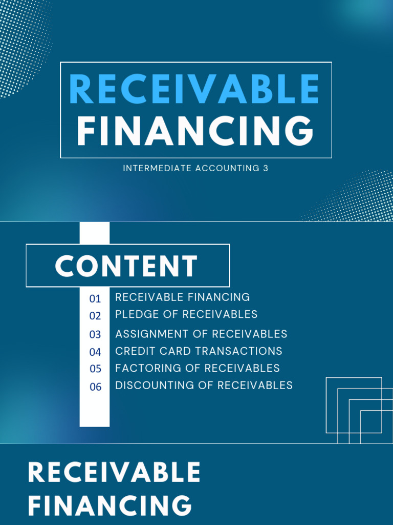 Chapter 8 - Receivable Financing | PDF