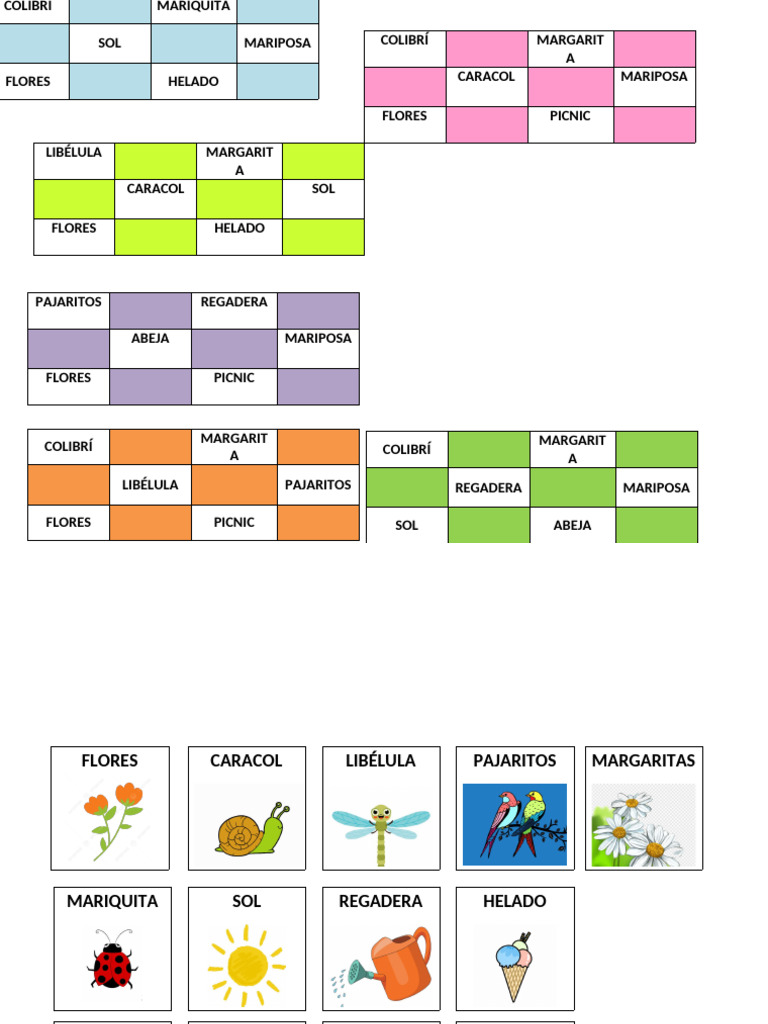 Bingo Primaveral | PDF