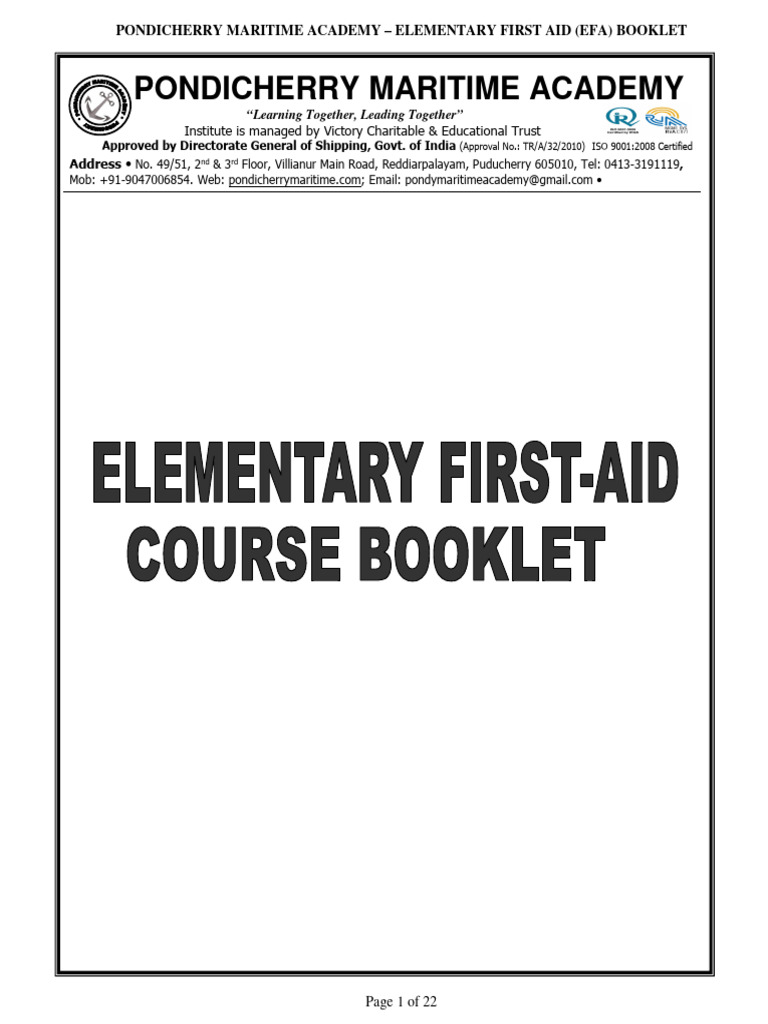 PMA - EFA Booklet | PDF