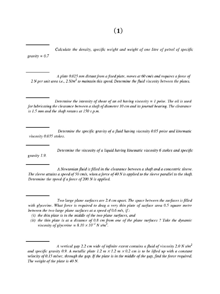 1 Fuid Proberties | PDF