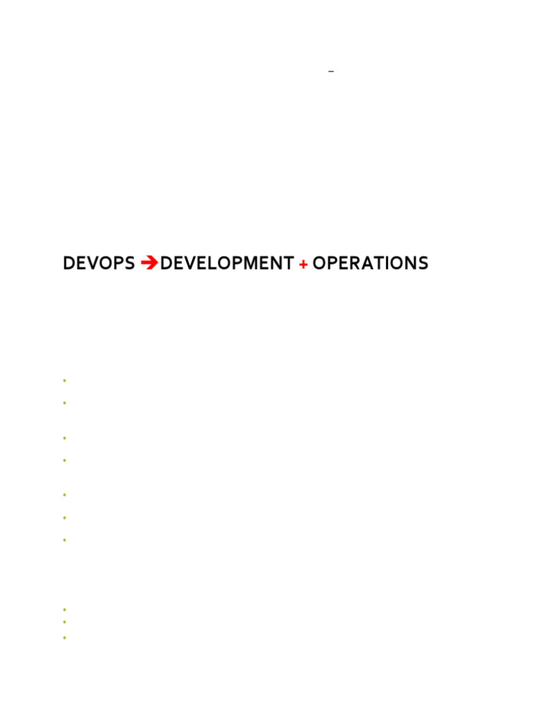Devops Unit-1 Notes | PDF