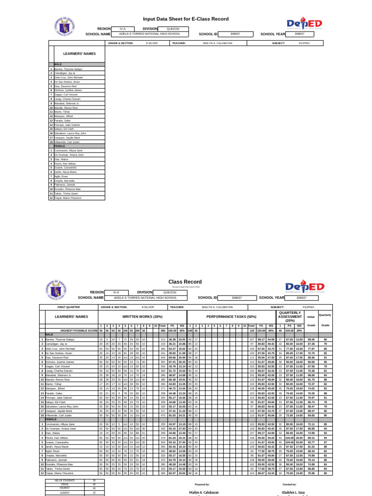 Filipino 8 Silver 2023 2024 | PDF