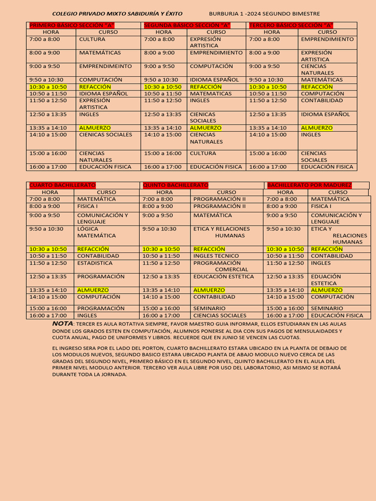 BURBUJA 1 SEGUNDO BIMESTRE-2024 | PDF