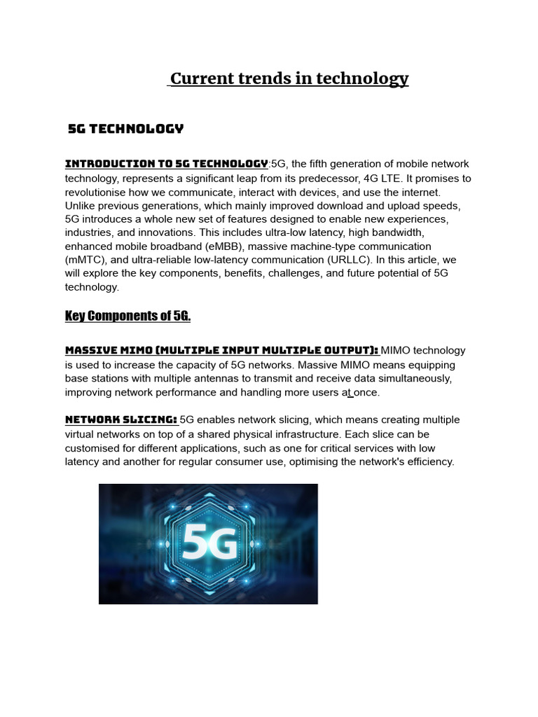 Current Trends in Technology | PDF