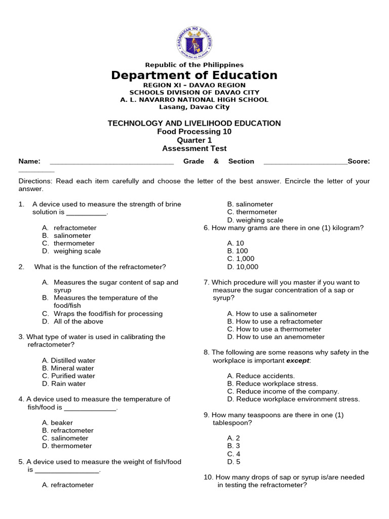 Q3 Food Processing Pdf