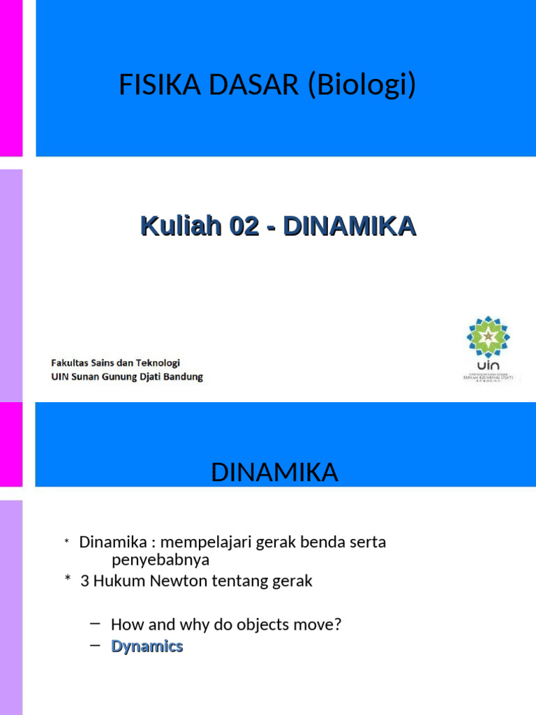 Kuliah-02 Dinamika | PDF