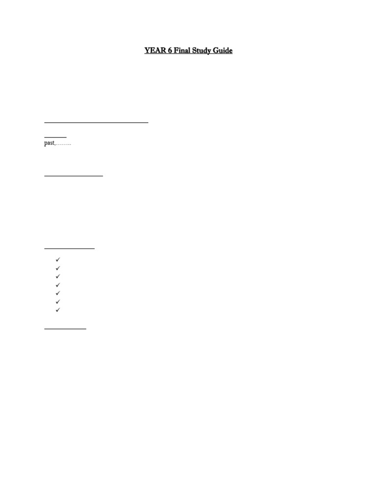 Final English G6 | PDF