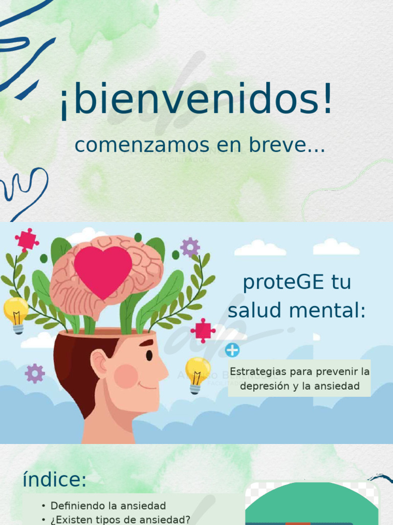 Estrategias para Salud Mental: Ansiedad y Depresión | PDF | Ansiedad ...
