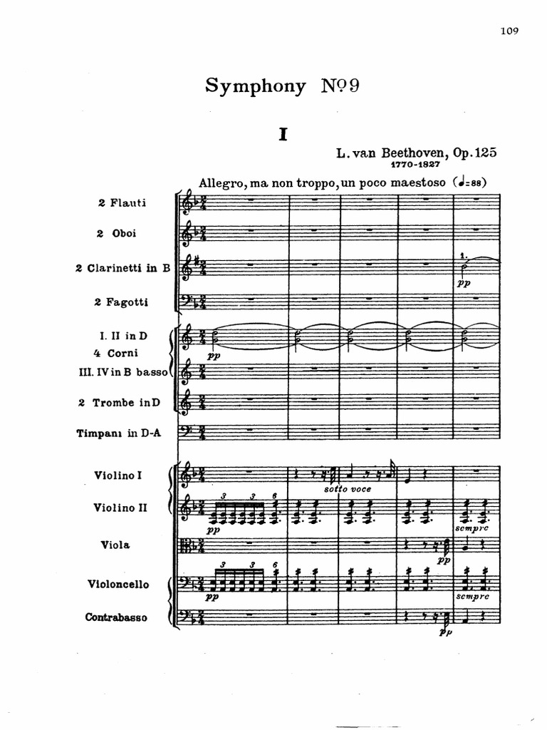 Inizio 9 Sinfonia Beethoven | PDF