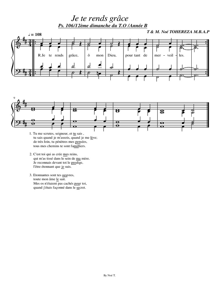 Je Te Rends Grace 014846 | PDF