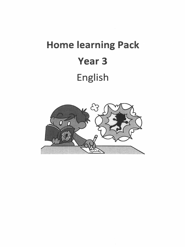 Y3 English Home Learning Booklet | PDF