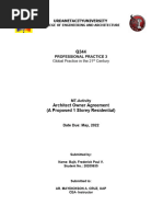 Architect-Client Contract | PDF | Architect | General Contractor