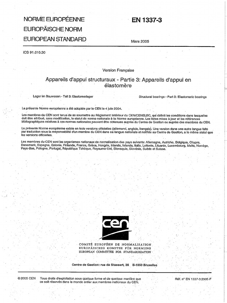 Norme EN 1337-3 | PDF