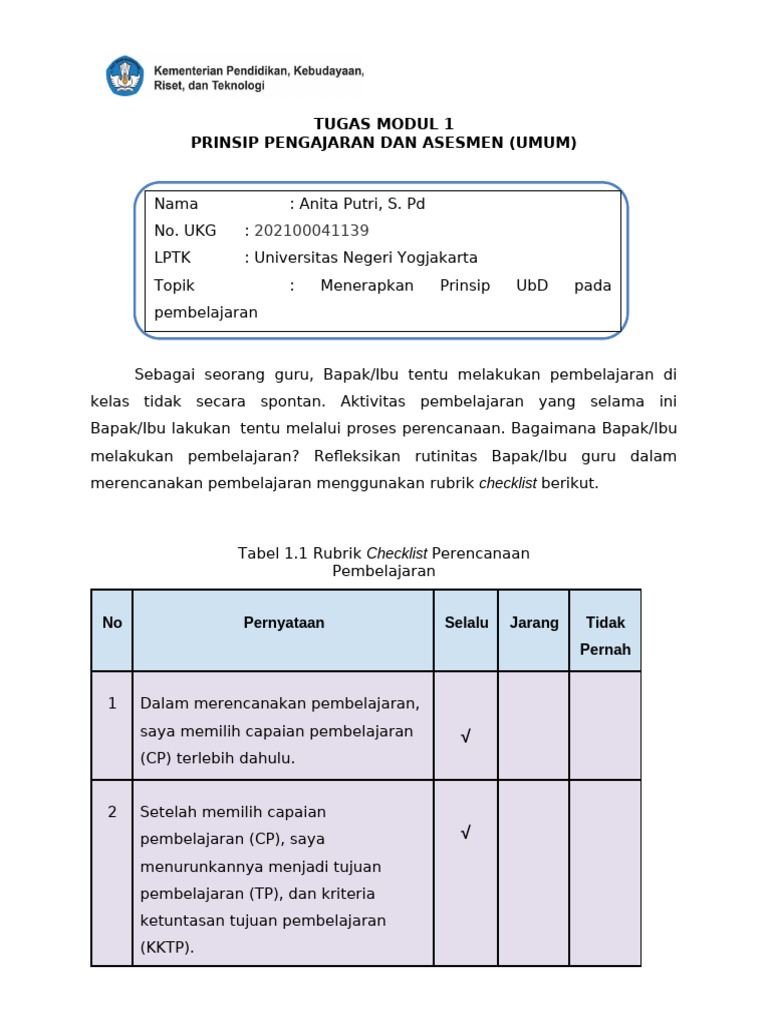 Ppa Umum Topik 1 Teks 1 | PDF