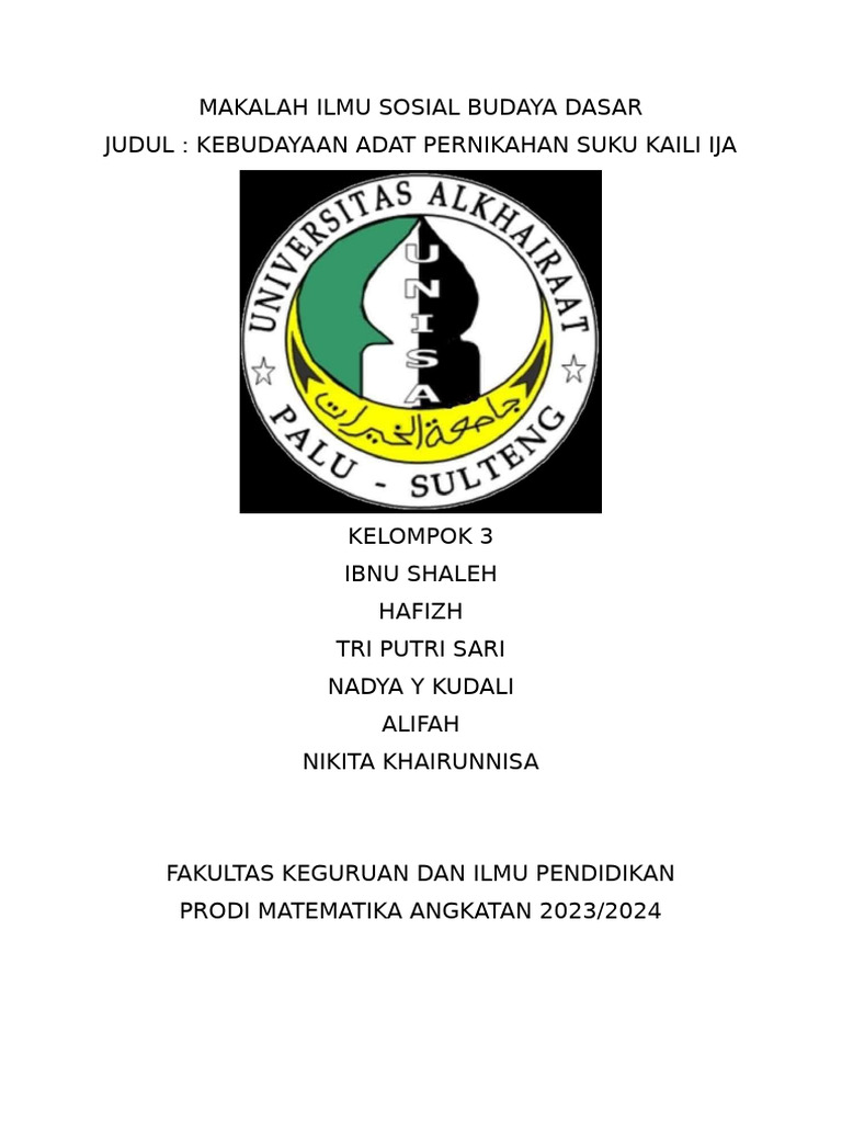 Makalah Ilmu Sosial Budaya Dasar | PDF