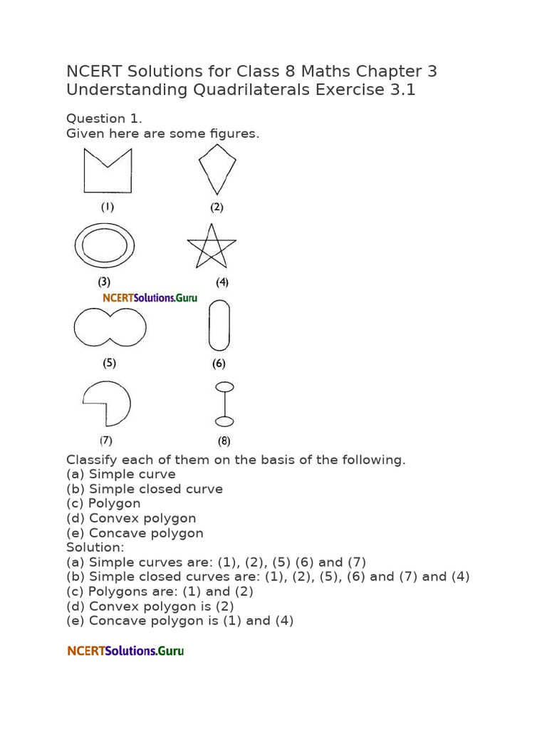 NCERT Solutions For Class 8 Maths Chapter 3 Understanding ...