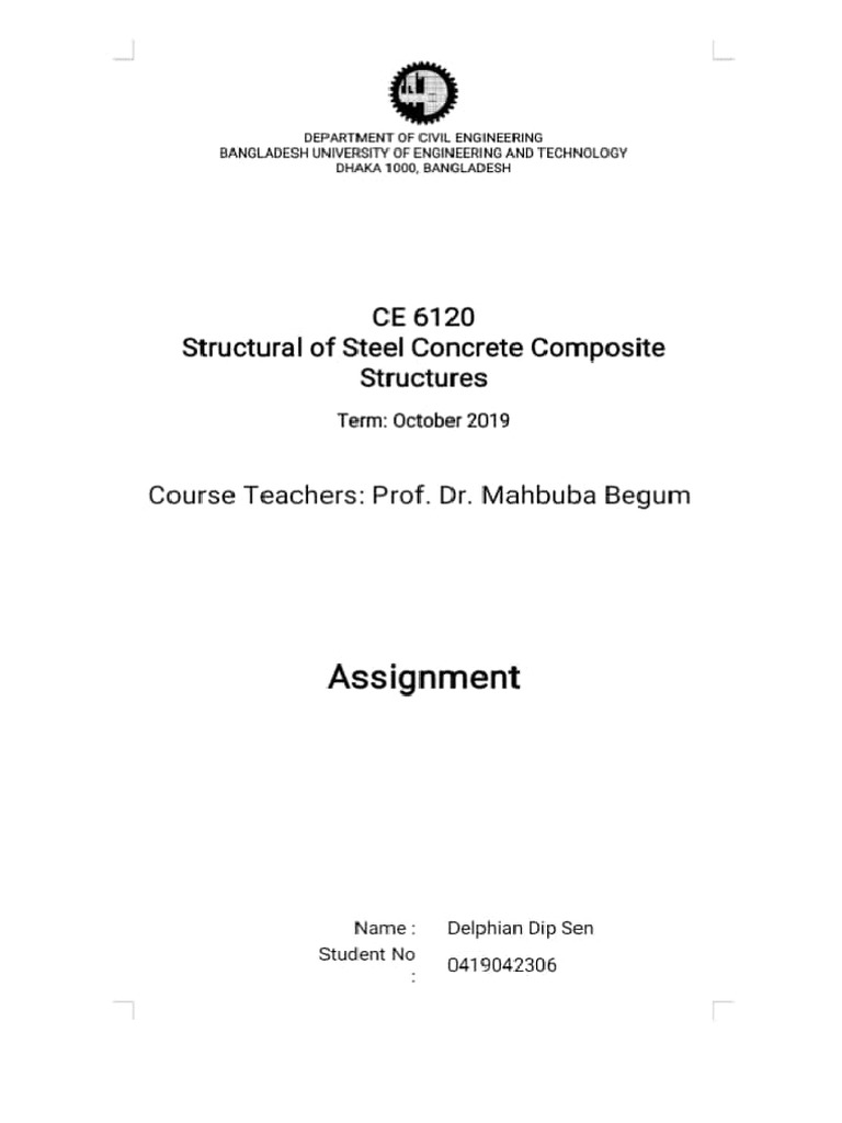 Assignment-1&2 Composite Structure | PDF