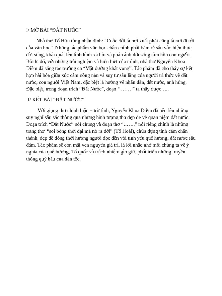 Đất Nước MBKB | PDF