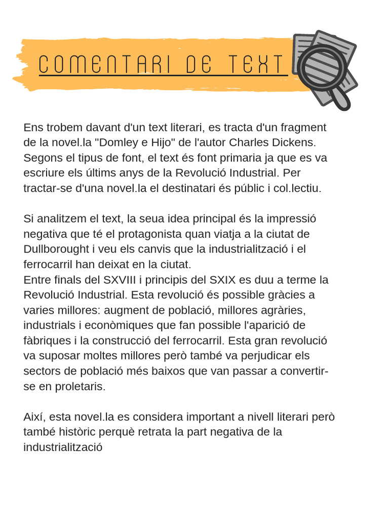 Exemples Comentari Text | PDF