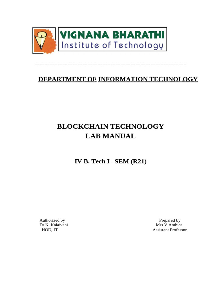 BC R21 Lab Manual-New (17-09-24) | PDF | Engineering | Computers