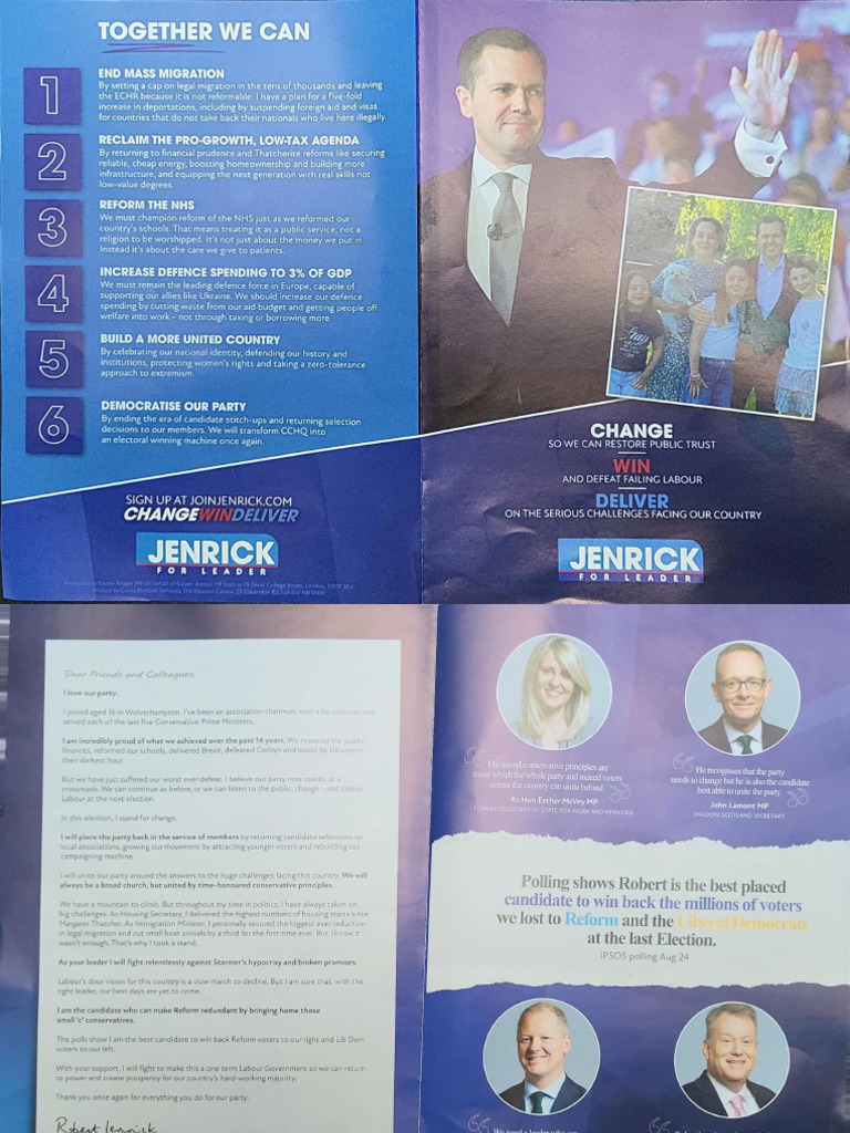 Jenrick V Kemi Voting Leaflet | PDF | Brexit | Labour Party (Uk)