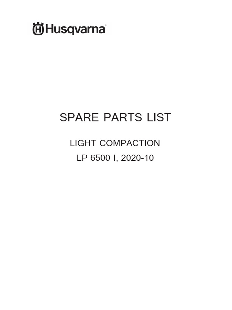 Vibro LP 6500 Ipl Husqvarna | PDF