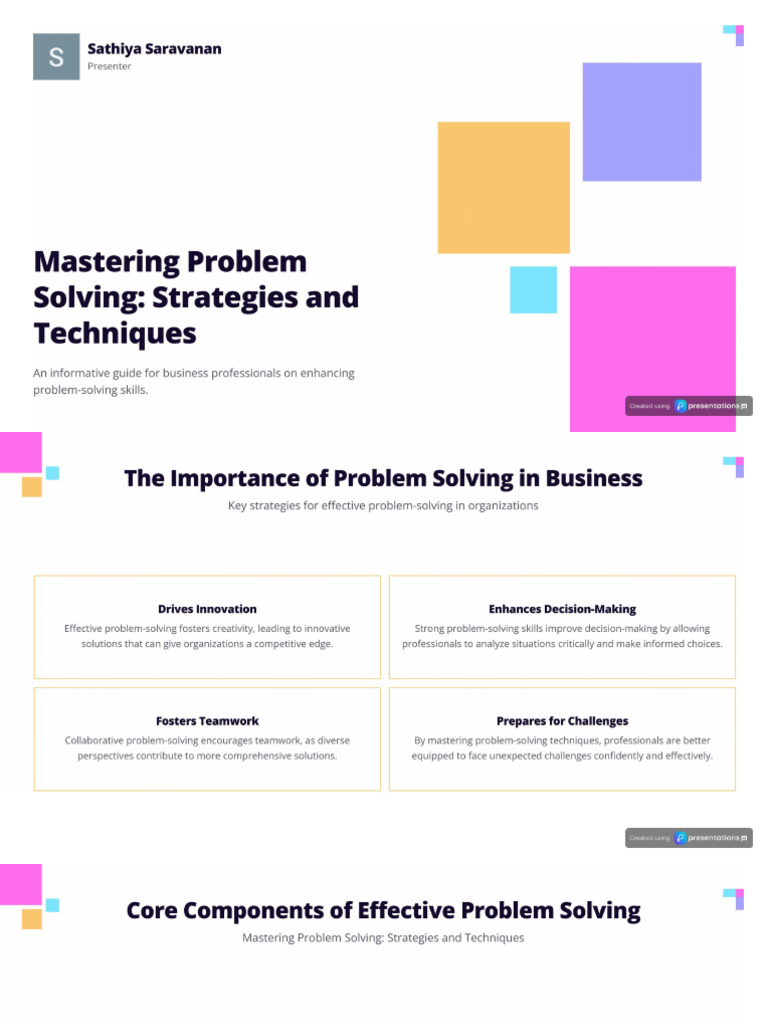 Problem Solving | PDF