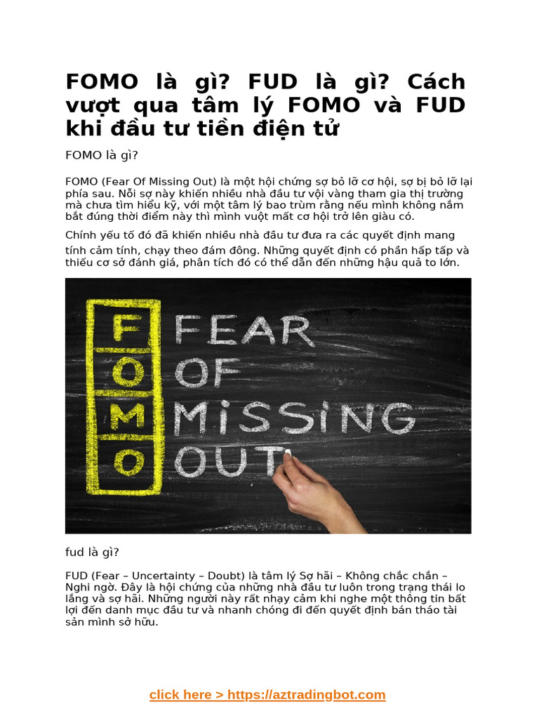 Tâm Lý FOMO Và FUD PDF | PDF
