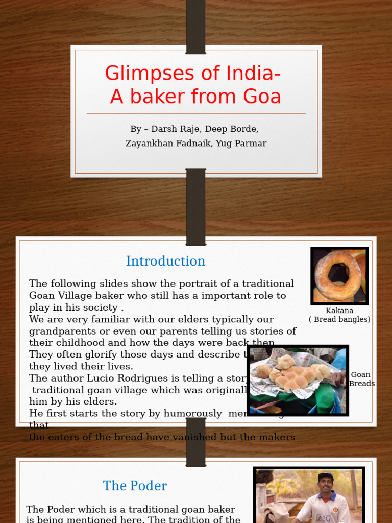 English PPT - A Baker From Goa | PDF